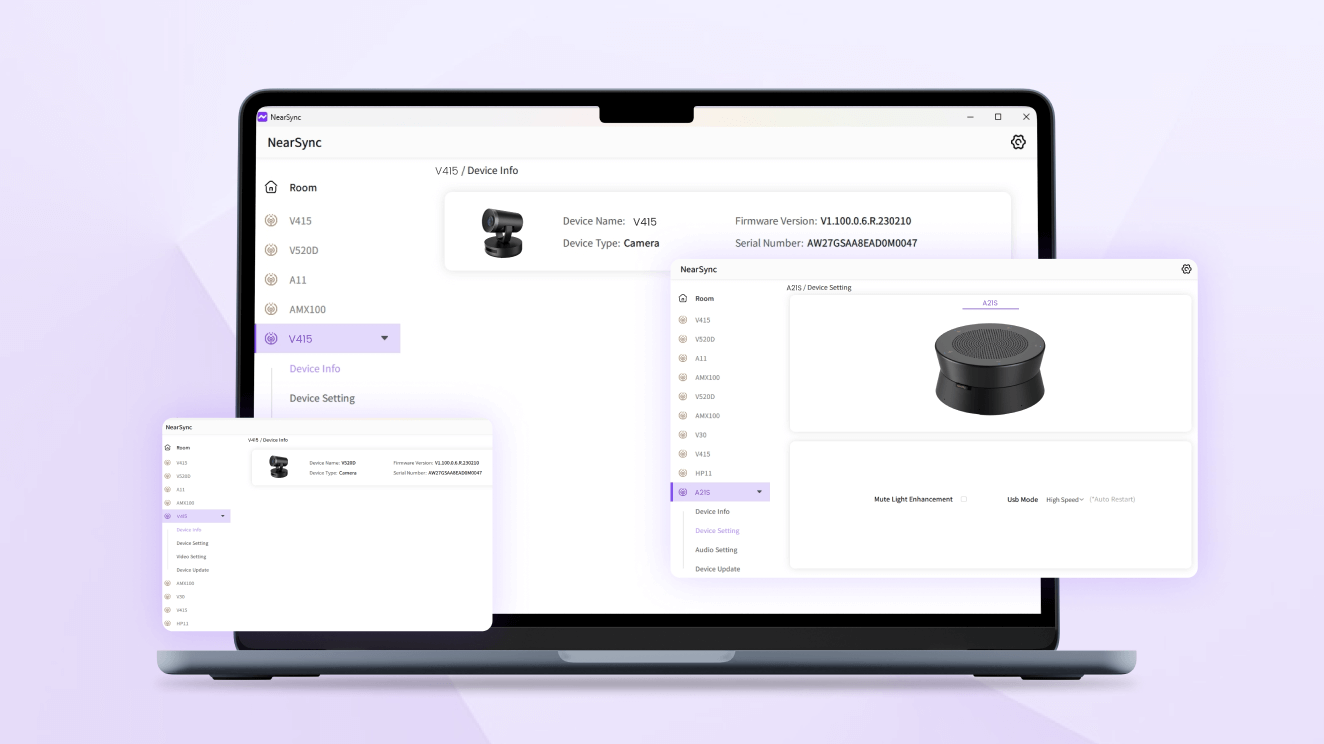 Nearity Zoom rooms system for collaboration work
