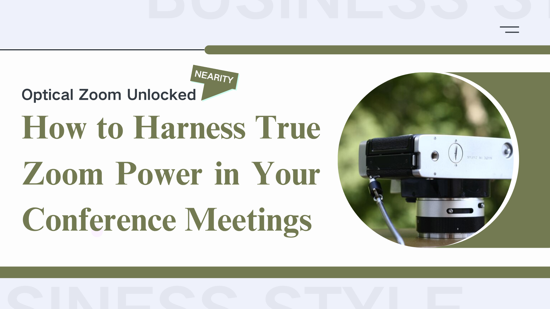 Optical Zoom Guide for Video Conferencing | Boost Clarity & Performance
