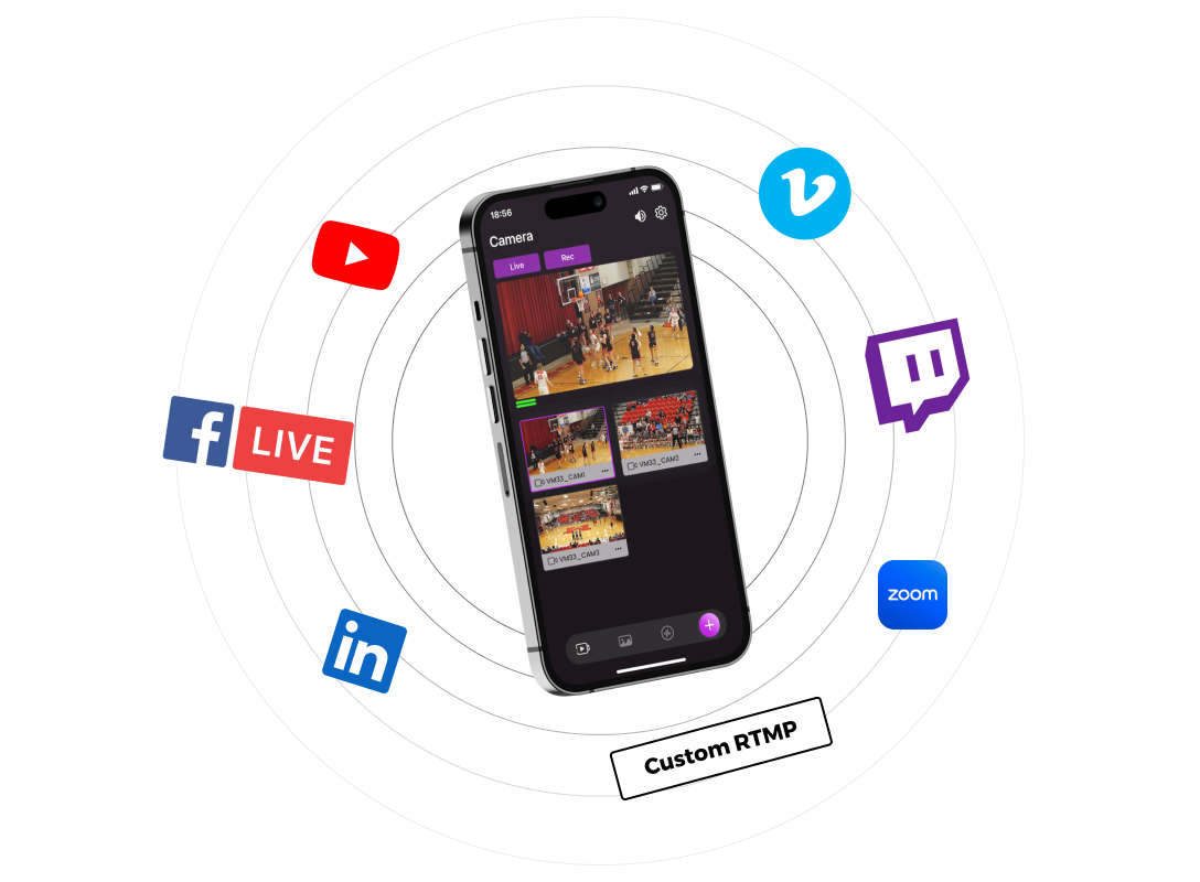 NearStream APP - Create Wireless Multi-Camera Streaming