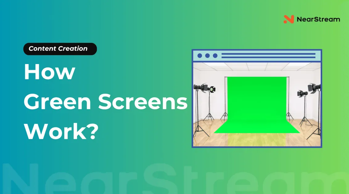 how does a green screen background work