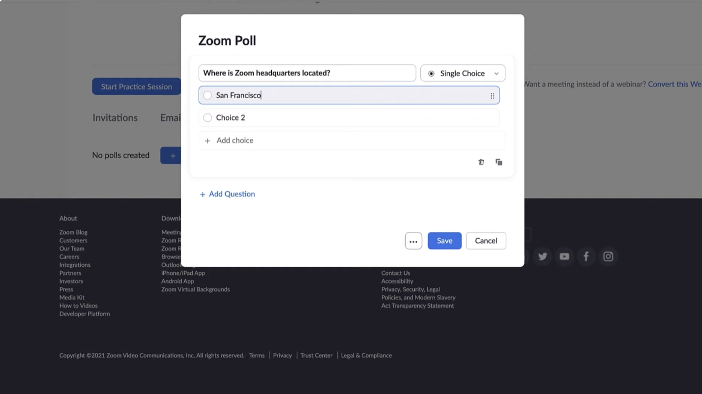 Meetings with Zoom Polls